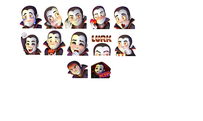 Give you 12 vampire emote bundle by Danieldaddelgre | Fiverr