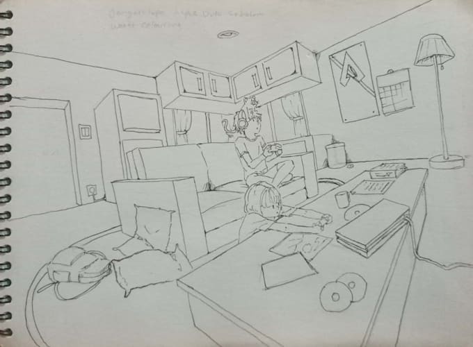 Draw perspective illustration and more by Zenonite | Fiverr