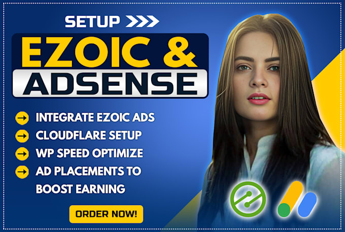 Integrate ezoic with his partner adsense and set it up with your website by Momindev | Fiverr