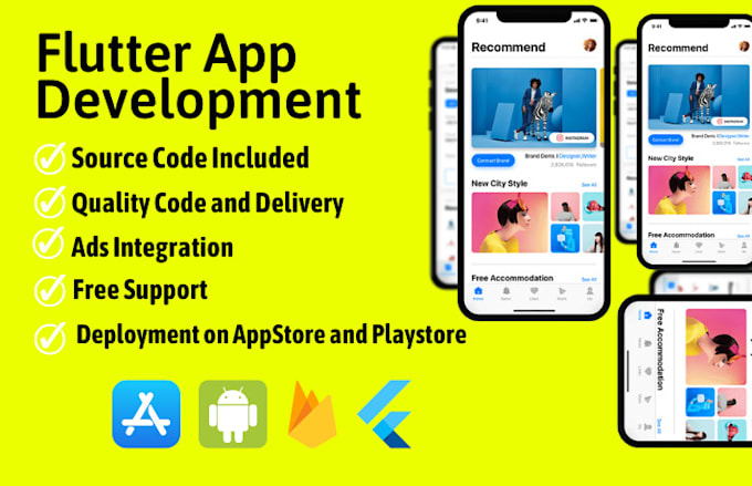 Develop quality mobile android and ios app development using flutter ...