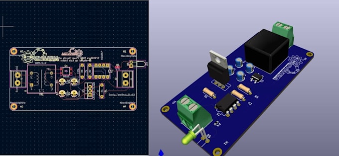 Create a schematic and pcb layout of your circuit project by ...