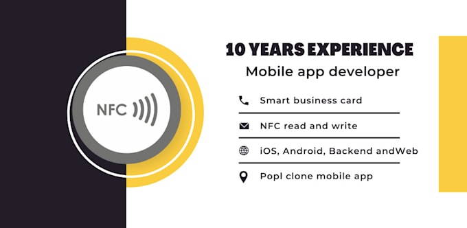 Create a digital business card or nfc reader app for iphone and android ...