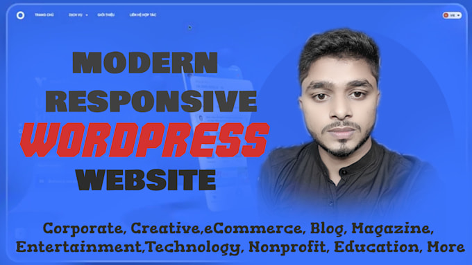 Create modern and responsive wordpress website by Usamalabib | Fiverr