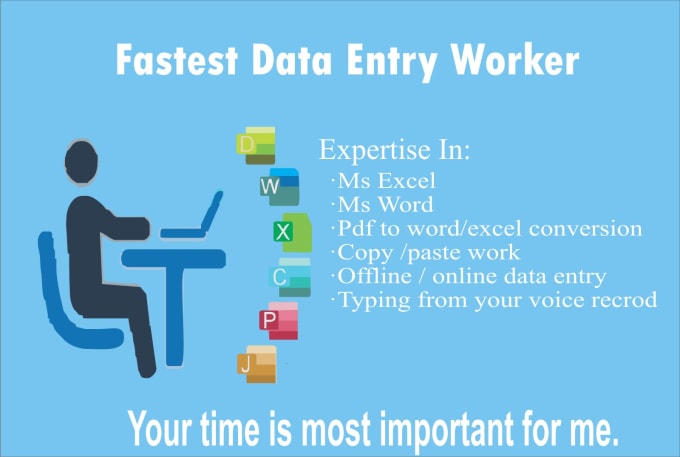 Fastest data entry operator by Mr_salman_01 | Fiverr