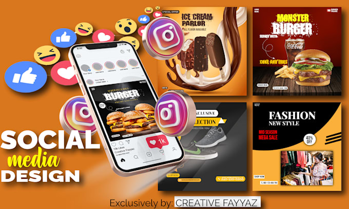 Create a professional eye catching social media design for u by ...