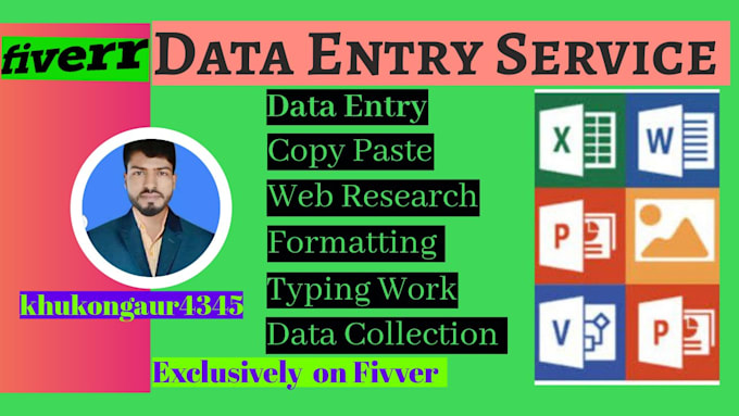 Do data entry, excel, scraping, typing, copy paste work by ...