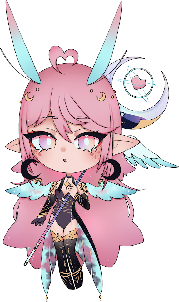 Make custom chibi art by Cadetbird | Fiverr