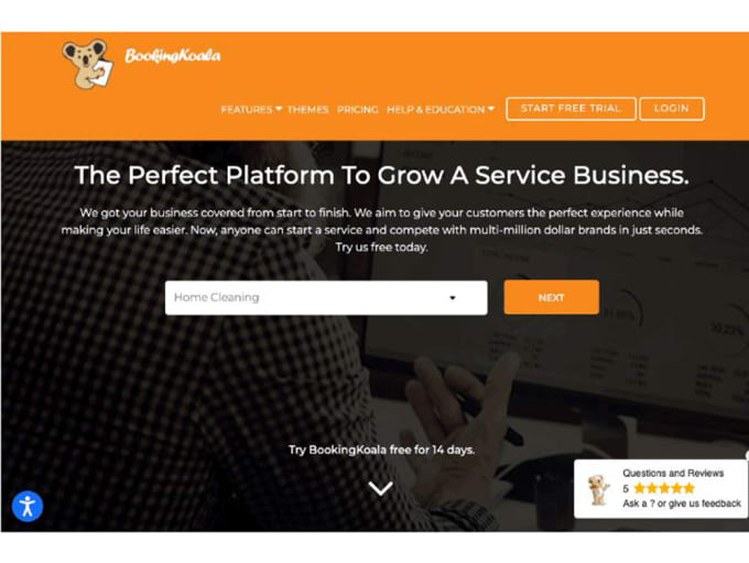 Design any service website with bookingkoala booking koala by Jerry ...