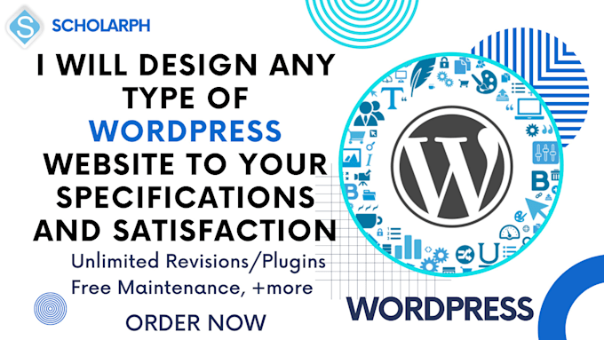 Design any wordpress website to your specifications by Scholarph | Fiverr