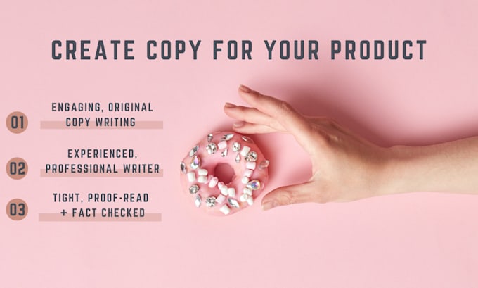Write copy for your product by Kategibbs101 | Fiverr