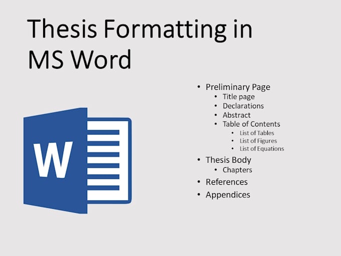 Format your thesis in ms word by Vixvix80 | Fiverr