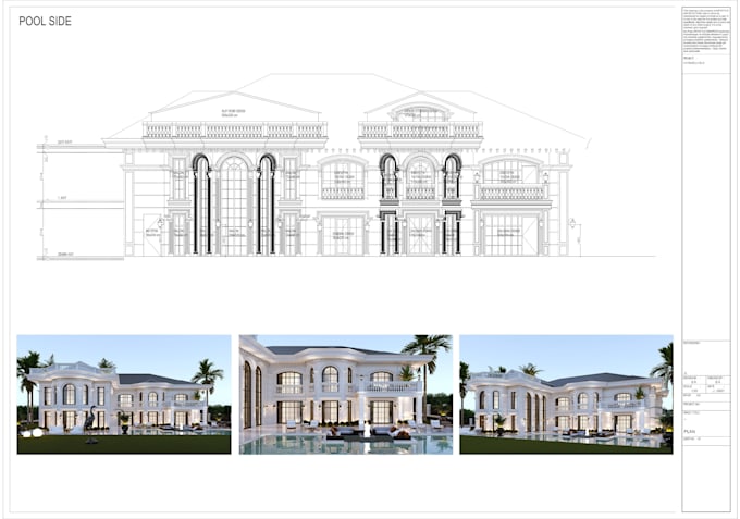 Make floor plan elevation house plan in autocad and revit by Aerenke | Fiverr