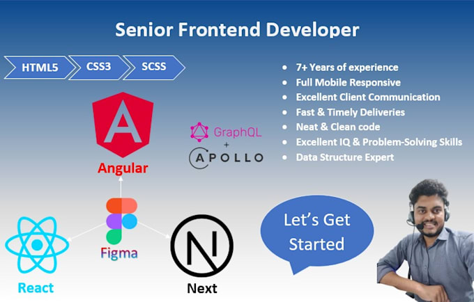 Be your senior react, angular, next frontend expert by Denisgodhani ... Be your senior react, angular, next frontend expert by Denisgodhani ...