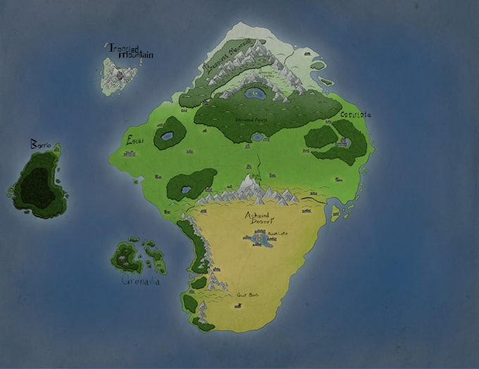 Make custom fantasy maps by Zinndesigns | Fiverr