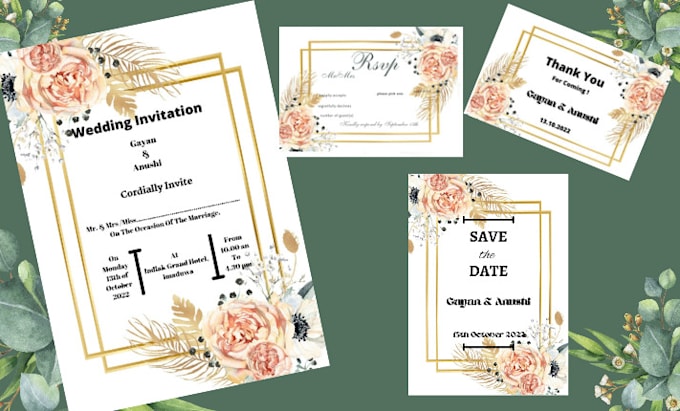 Design the prefect wedding invitation of your wedding by Olucreation ...