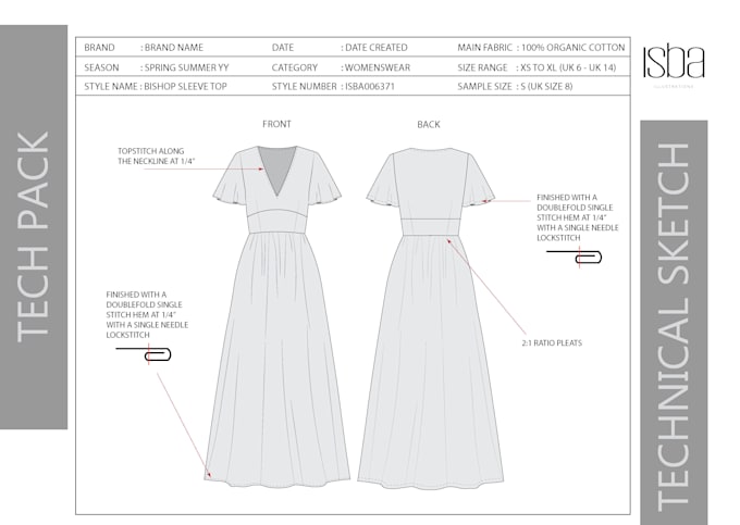 Create technical packs of your designs by Aishwarya2199 | Fiverr