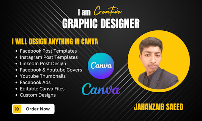 Design canva templates for your social media posts by Jahanzaibsaeed7 ...