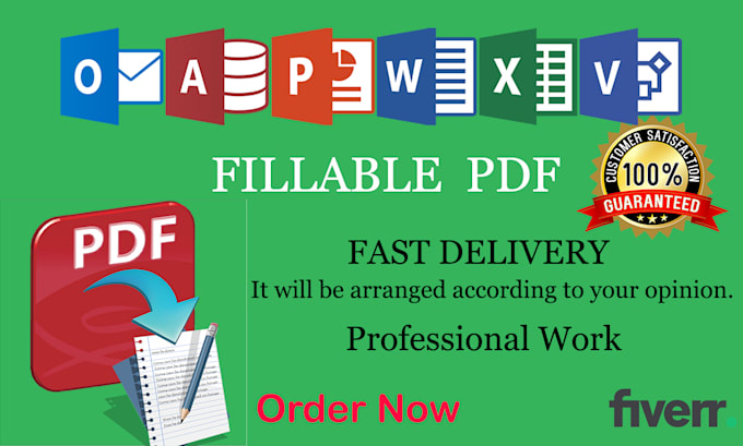 Convert document to fillable pdf quick by Fylder | Fiverr