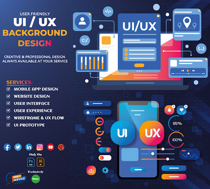 Design creative professional ui ux design for your website and mobile app by Shohelmaniaa | Fiverr