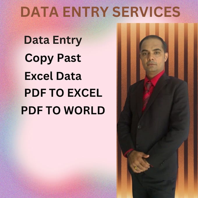 Data entry, excel, typing, copy paste, pdf to excel by Hafeezrehman284 | Fiverr