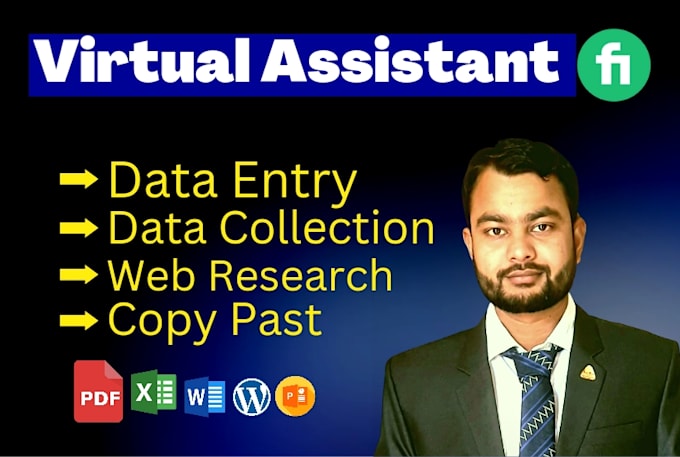 Be your virtual assistant for data entry, web research and copy past by Dm_expertariful | Fiverr
