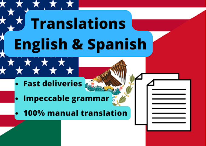 Translate any text in english and spanish by Cynthiavm | Fiverr