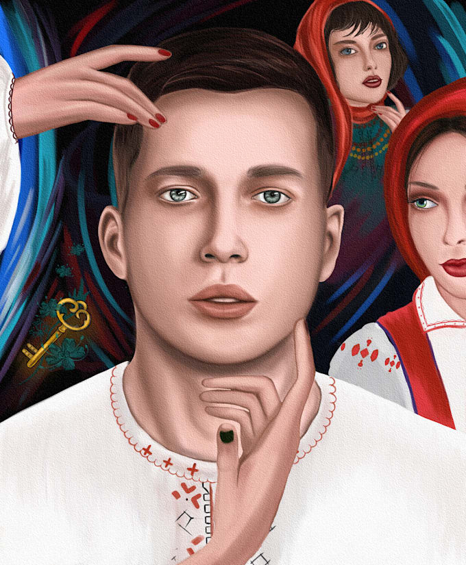 Do digital art and vector illustrations in any style by Yana177 | Fiverr
