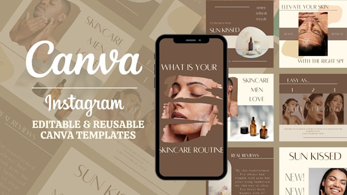 Design unique canva templates for instagram by Leahcarr | Fiverr