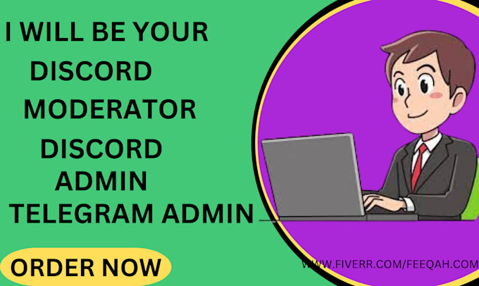 Be your discord moderator telegram admin and community manager by ...