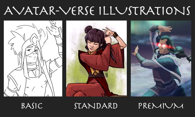 Draw You As Avatar The Last Airbender Character By Dalenino Fiverr