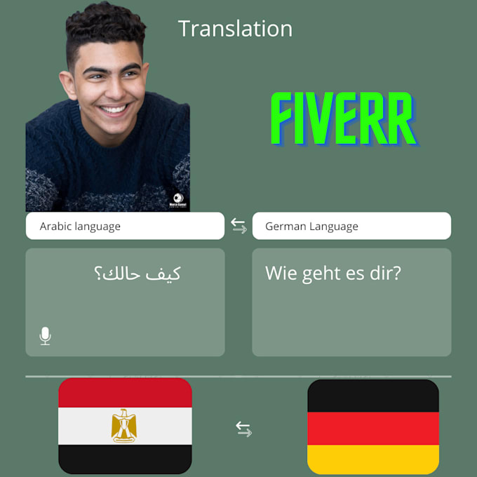 Do translate german to arabic and arabic to german by Arsvny | Fiverr