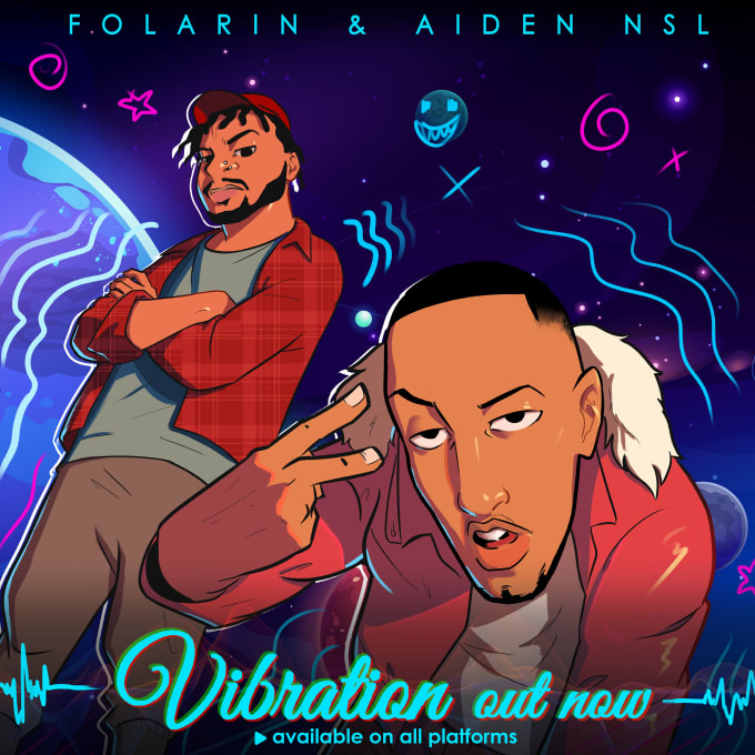Create album covers in a cartoon illustration or comic style by Joshua ...