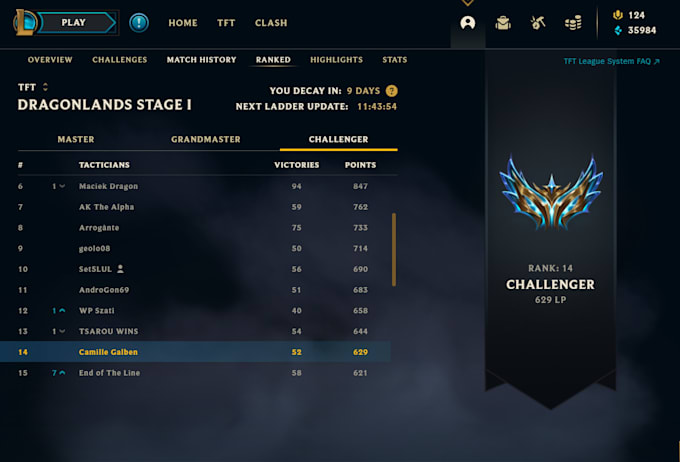 Get you to your desired rank in tft by Andreibica633 | Fiverr
