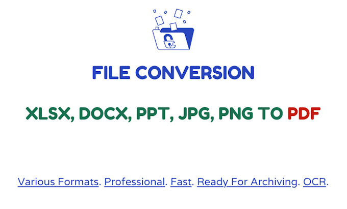 Create pdf from word, google docs, apple pages, ready for archiving by Dgflch | Fiverr