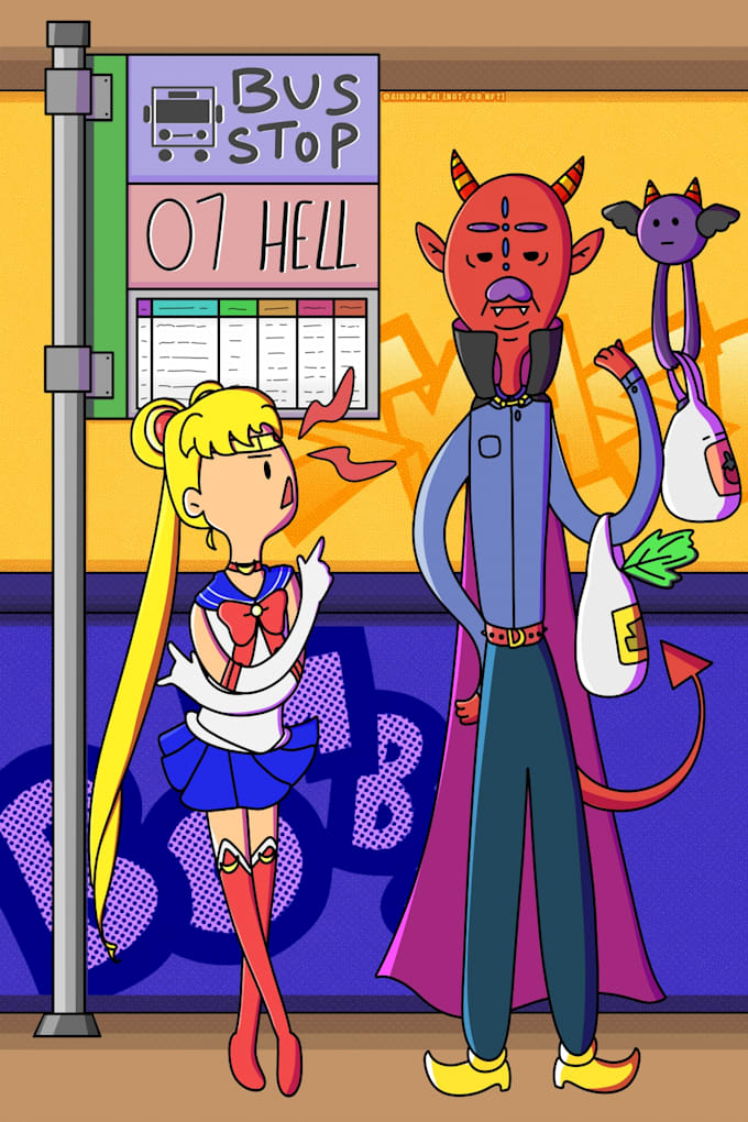 Draw cartoon illustration of fiction, nonfiction, and oc characters by ...