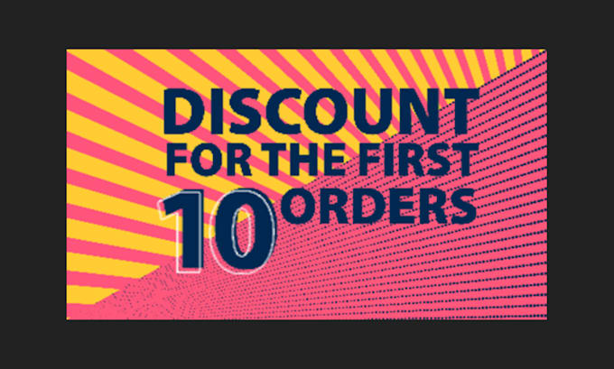 Create viral dropshipping video ads discount for the first 10 order by ...