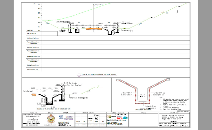Doing plan profile cross section 2d by Mdarafatali0133 | Fiverr