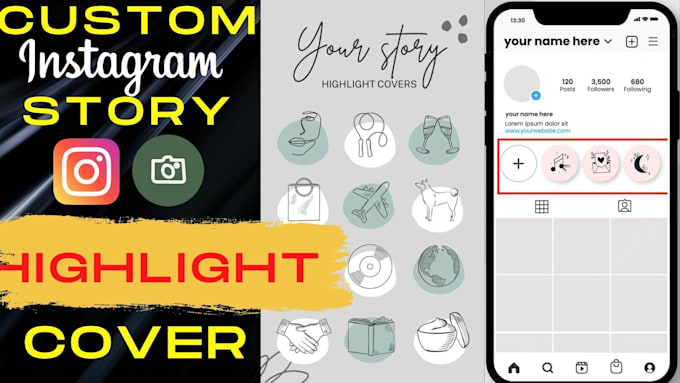 Design instagram highlight covers custom made by Ayoub_aitalla | Fiverr