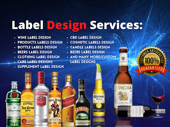 Professional latest lable designer by Younusbhatti | Fiverr