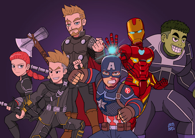 Draw fans art character in my style by Artsbas | Fiverr