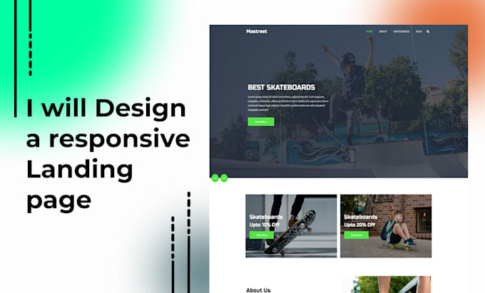 Be your expert seo friendly responsive landing page designer by Webdev_mujahid | Fiverr