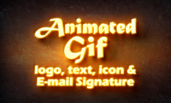 Create animated gifs,text,logo,icon animations gif maker