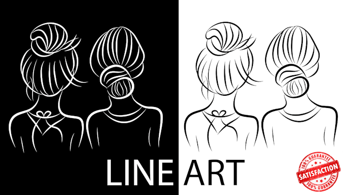 Create vector line art with a unique illustration by Dianeandrea921 ...