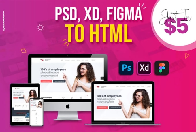 Convert your designs into html css responsive web pages by Chahine618 ... Convert your designs into html css responsive web pages by Chahine618 ...
