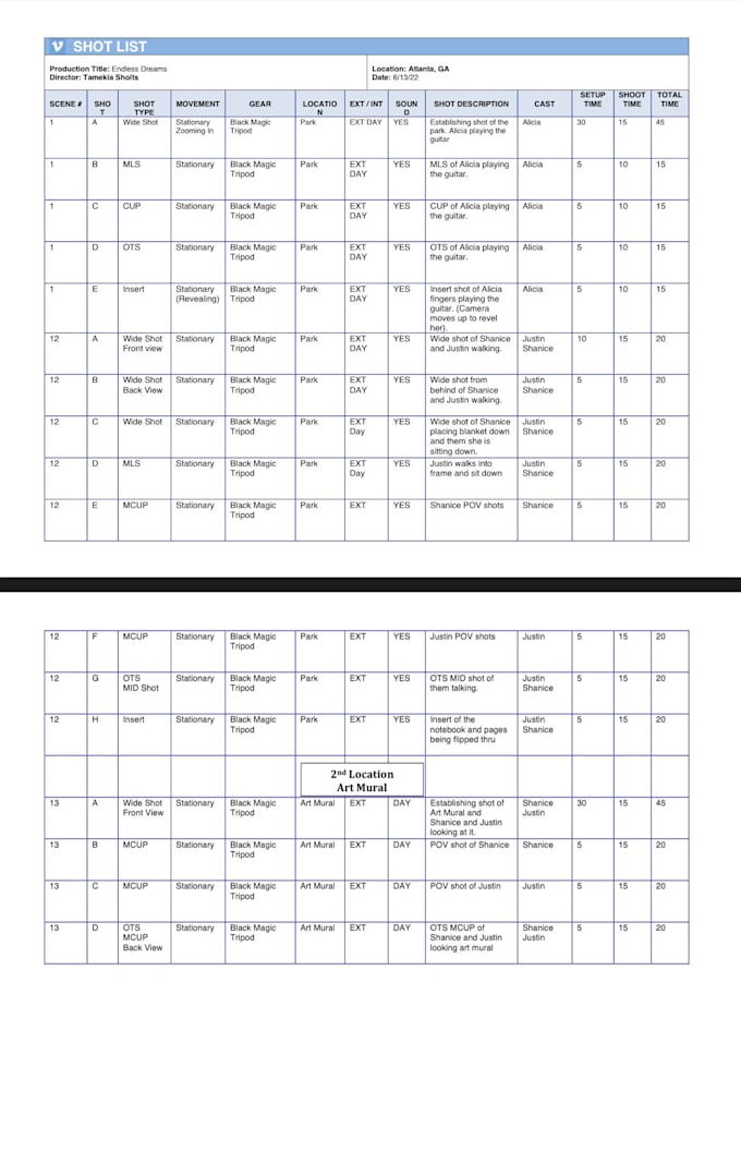 Create a great film production binder for you by Tieshia23 | Fiverr