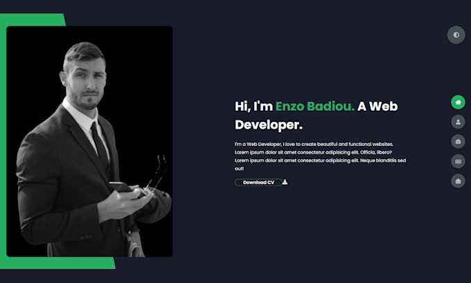 Create a complete portfolio web site by Kunai_23 | Fiverr