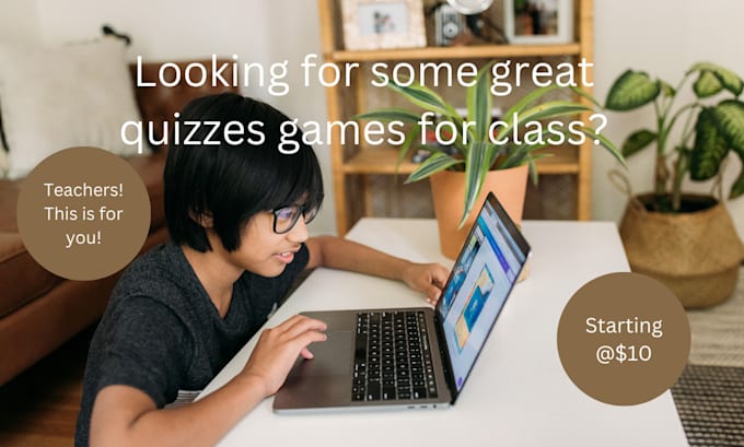 Create your quizzes game for your classroom or audience by Ejfair | Fiverr