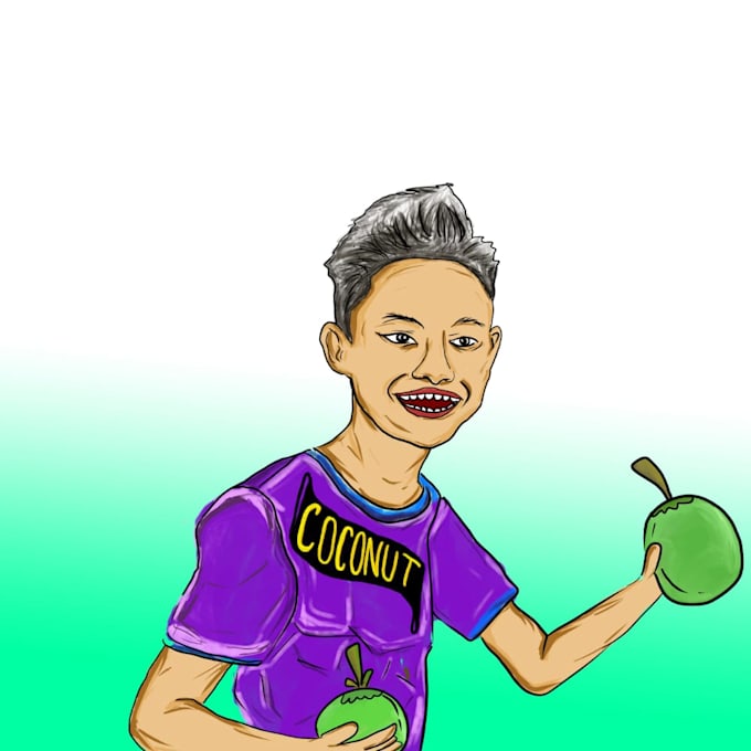 Make a simple character drawing for you by Bibobart_ | Fiverr