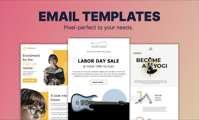 Code a responsive mailchimp email template for you by Nisde13 | Fiverr