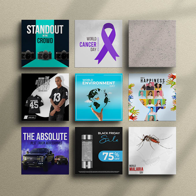 Design creative social media posts for your brand by Aleesha2 | Fiverr